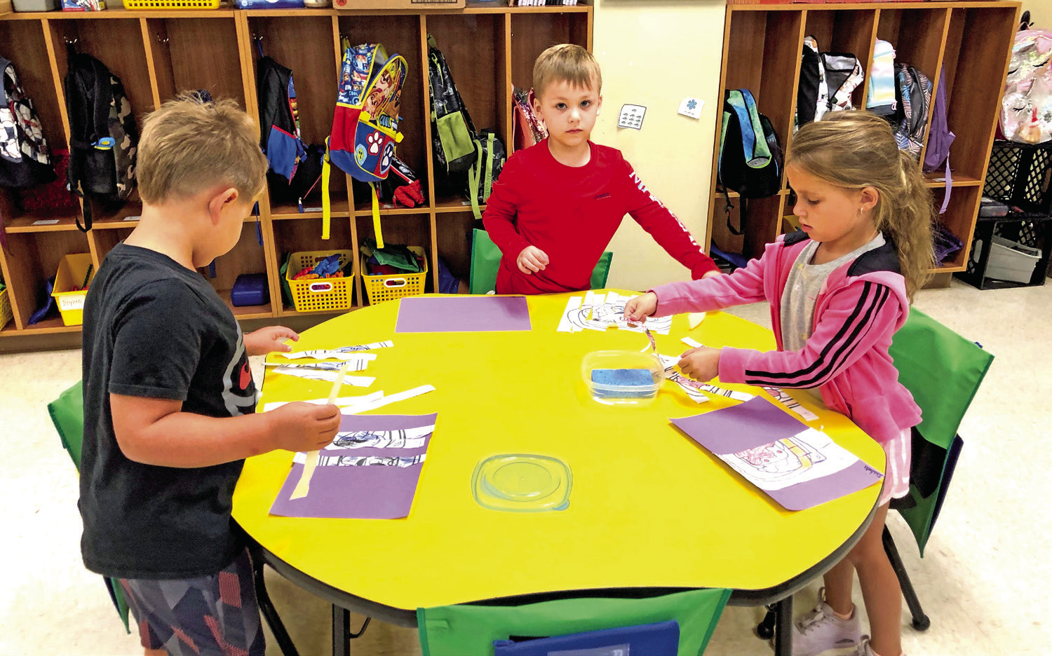Coloring Cutting And Pasting In KC Clay County Courier